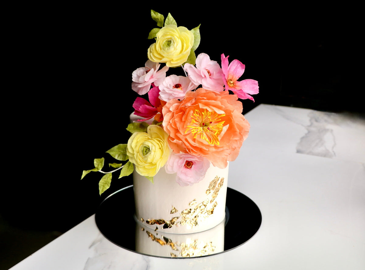 Sugar Floral Buttercream Cake – Baking Maniac