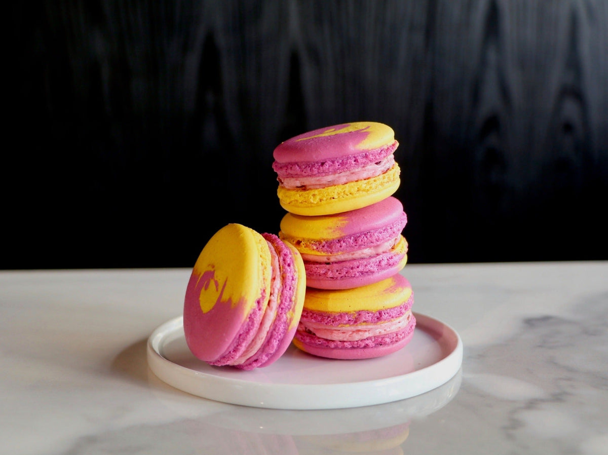 Raspberry mango Macarons – Baking Maniac